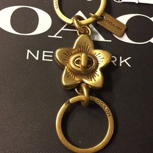 Coach | Accessories | Coach Wildflower Turnlock Valet Keychain Nwt ...